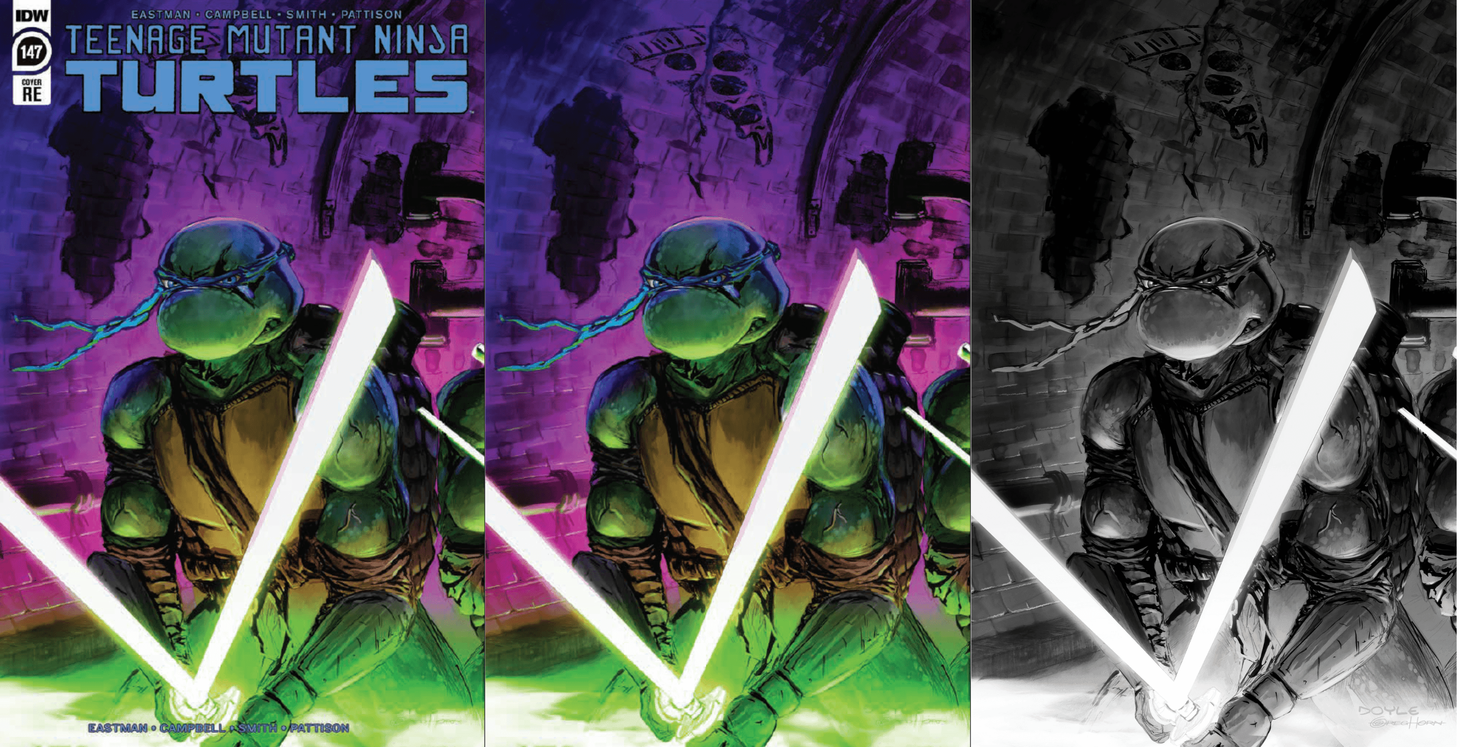 Teenage Mutant Ninja Turtles #147 - Lightning Comix Exclusive - Trio Bundle